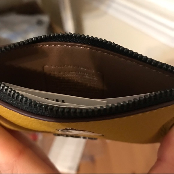 Coach | Bags | Coach X Peanuts Zip Card Case With Snoopy Motif | Poshmark